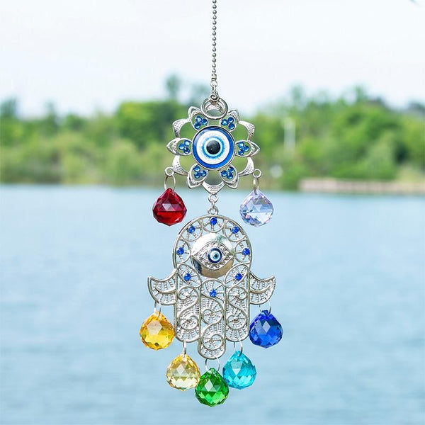 Chakra Energy Suncatcher Hamsa Hand of Fatima - ZenShopWorld